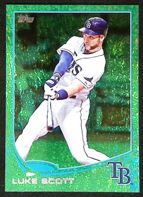 Luke Scott - 2013 Topps Update #US256 Emerald Green Foil - Rays | eBay
