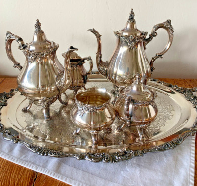 Tea/Coffee Pots & Sets - Baroque Silver Plated