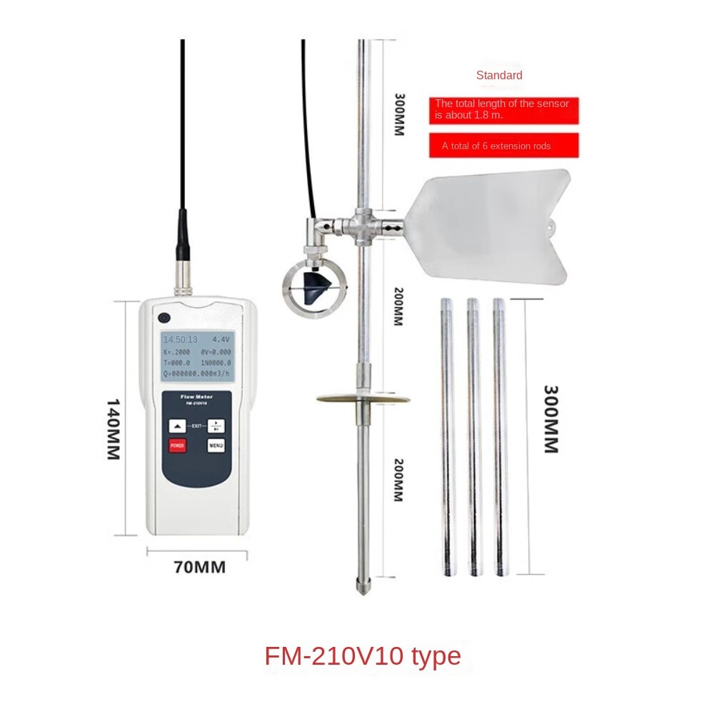 Portable Flow Rate Flow Meter River Nullah Flow Meter Water Flow ...