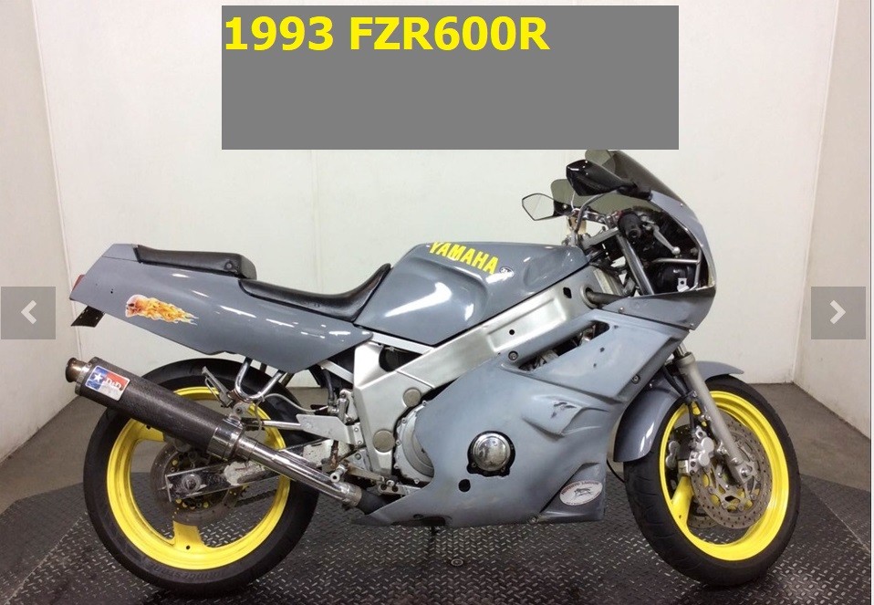 93-95 YAMAHA FZR600R FZR 600 600R CLN EZ FRAME CHASSIS READY EASY FL ...
