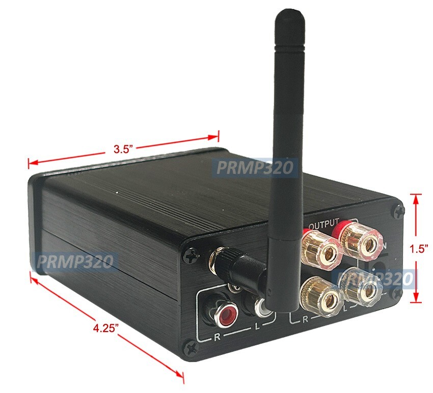 100W Mini Hi-Fi Audio Preamp Amplifier With AUX Bluetooth Inputs Volume ...