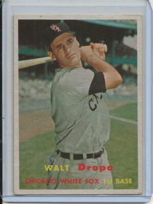1957 Topps Baseball Card Walt Dropo Chicago White Sox Near Mint # 257 ...