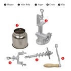Hand Crank Grain Mill Table Clamp Manual Corn Grain Grinder for Wheat ...