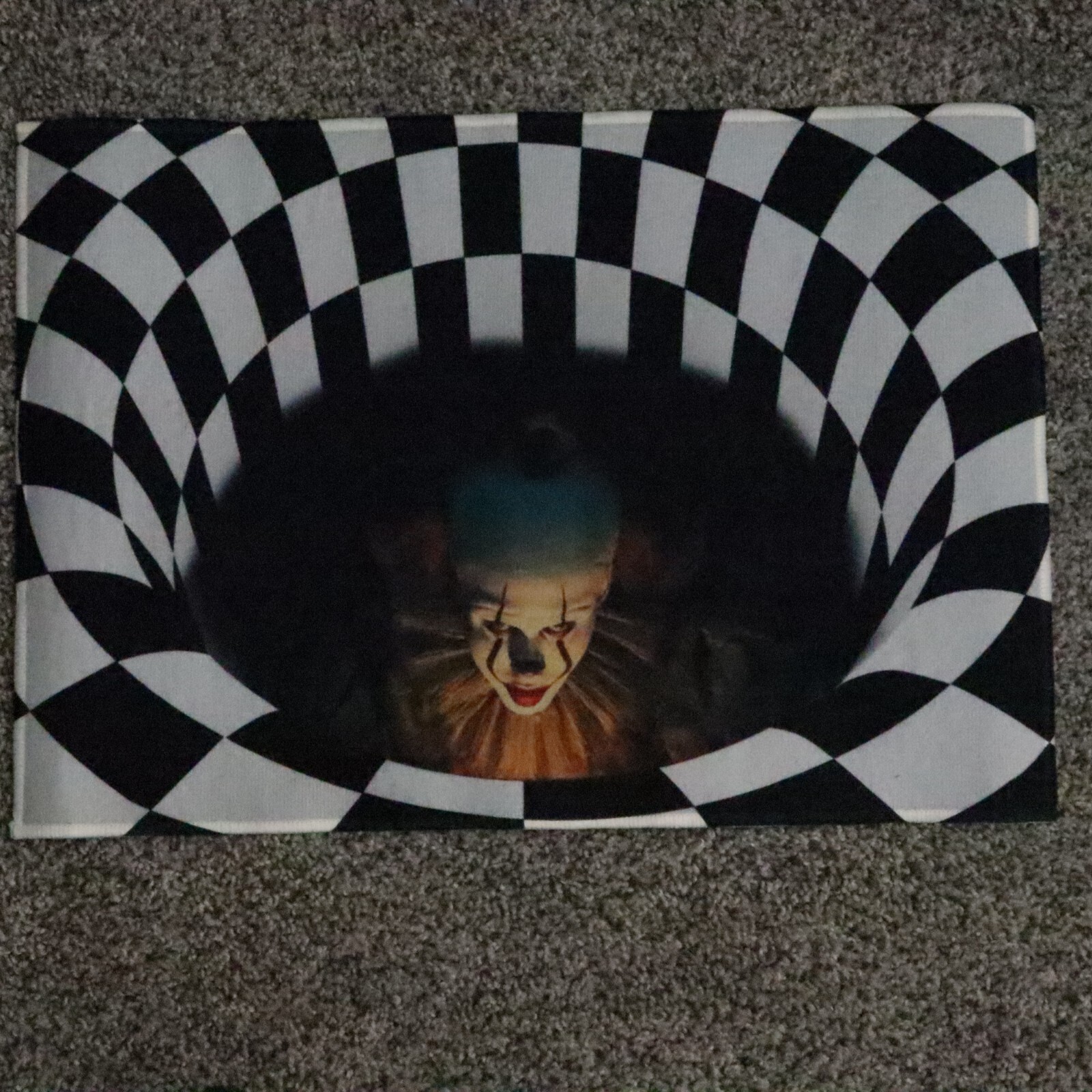 3D Door Mat Clown Carpet Horror Welcome Door Rug Home Decoration 16"x23 ...