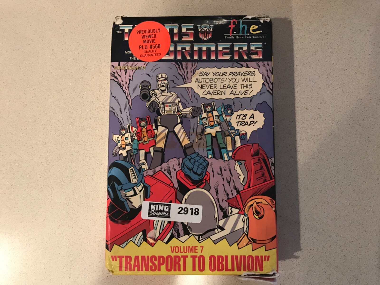 The Transformers Volume 7: “Transport to Oblivion” (VHS, 1985, FHE Big ...
