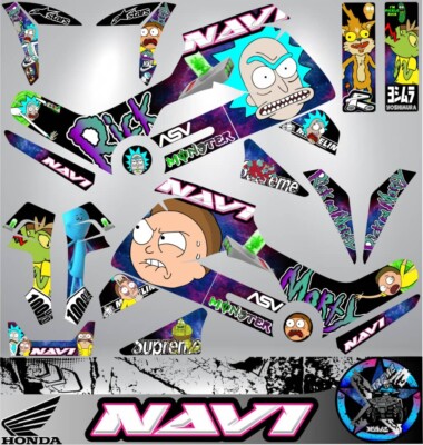 Kit De Calcomanías Honda Navi 2016 -2023 Kit Graphics Decals Stickers ...