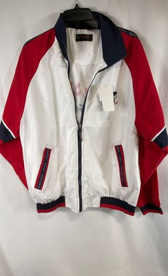 NWT Lorenzo Valentino Mens Multicolor Pockets Full-Zip Windbreaker ...