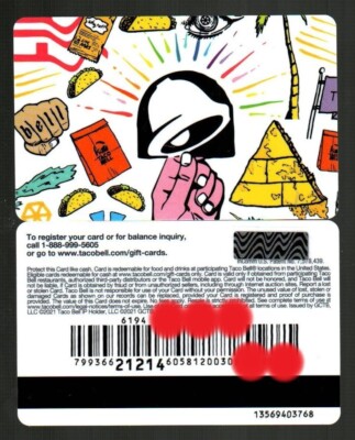 TACO BELL Mystical Taco Bell ( 2021 ) Gift Card ( $0 ) V3 | eBay