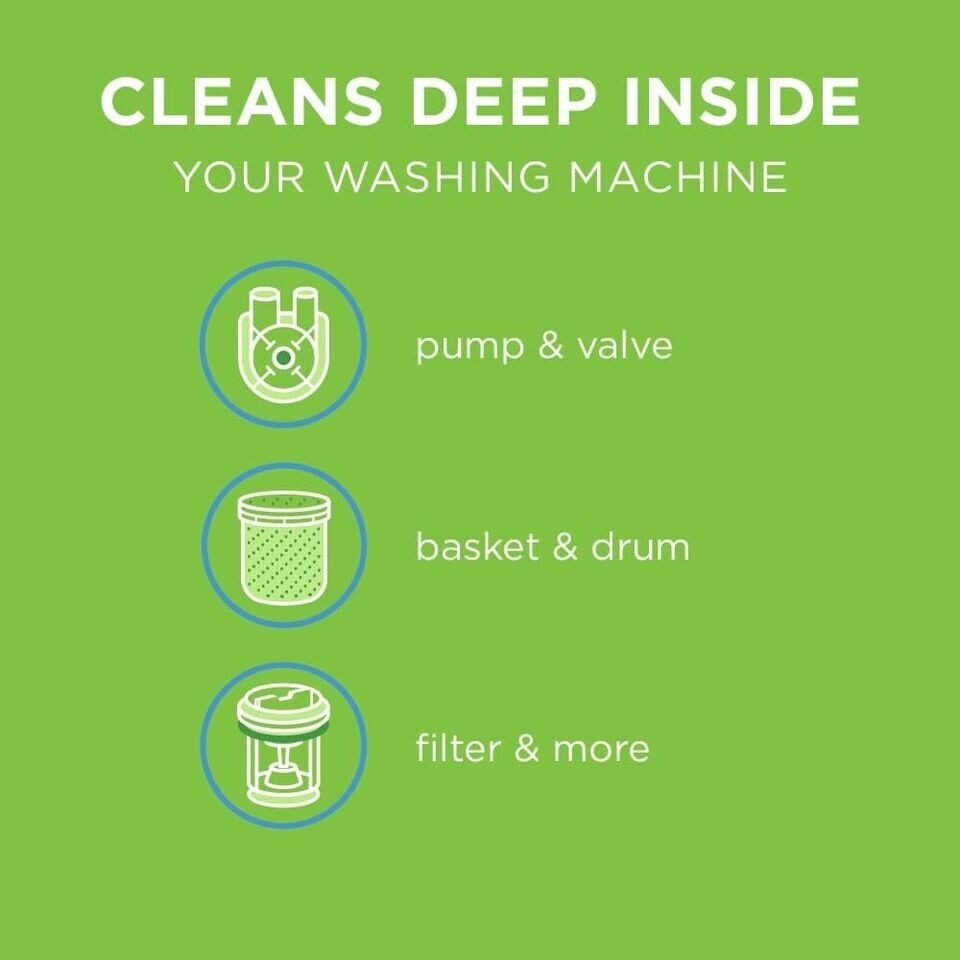Affresh Washing Machine Cleaner, 6 Month Supply, Cleans Front Load and ...