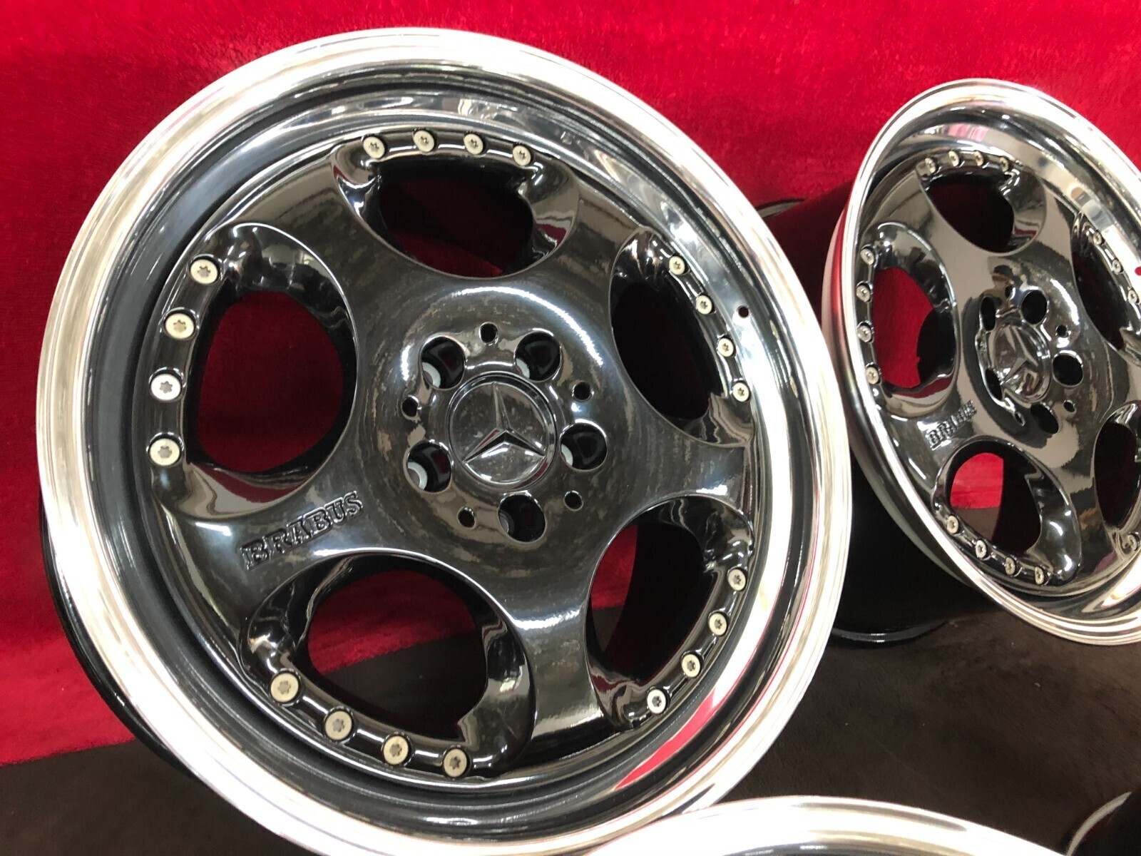 4 Brabus Rims 8,5+9,5 x 18 Mercedes W124 E500 E60 W126 Sec R129 Sl W210 ...