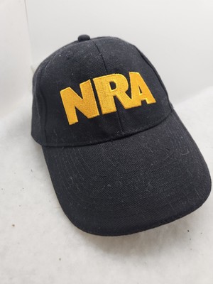 NRA Adult Baseball Cap Hat Adjustable Black & Yellow | eBay