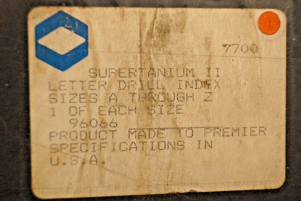 TOP HIGH QUALITY PREMIER SUPERTANIUM II 26 PIECE DRILL SET NEW OLD ...