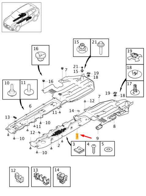 Genuine Volvo Under Cover 31497613 for sale online | eBay