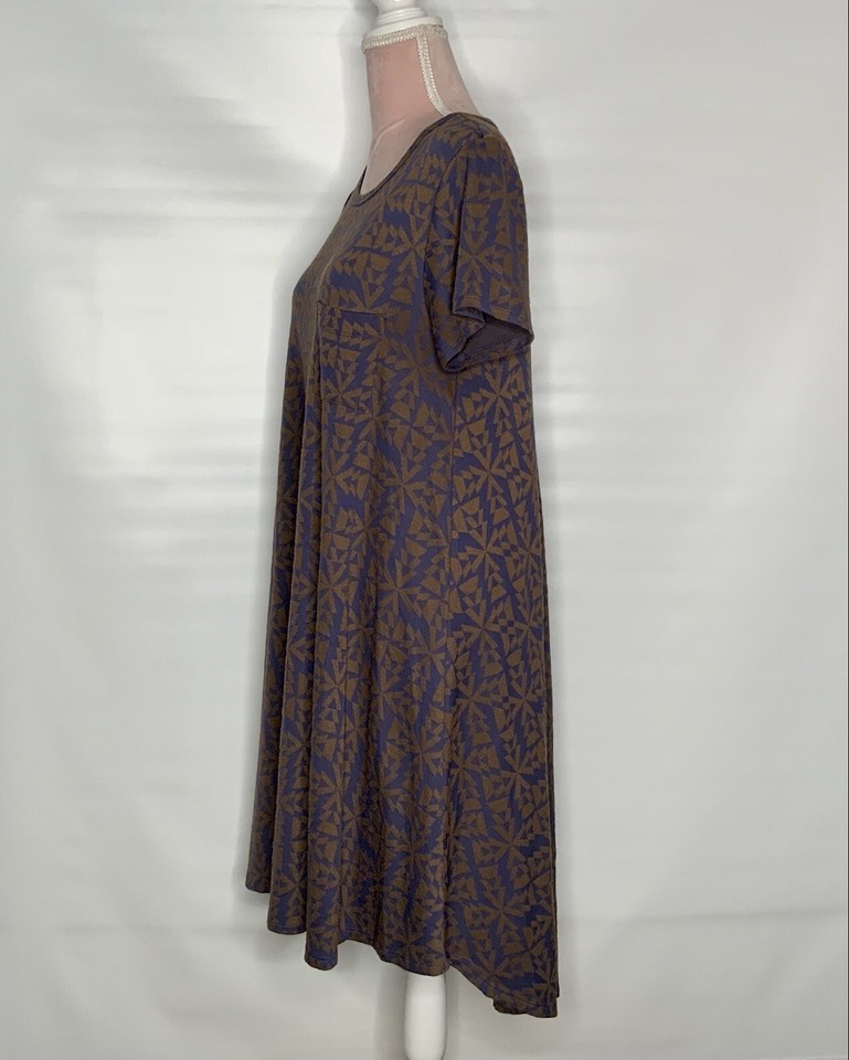 Lularoe Super Comfortable Knit Dress Size M Short Sleeves Flattering ...