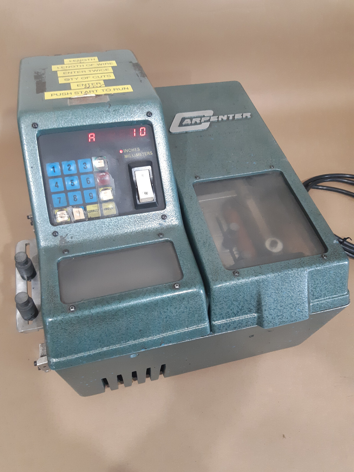 Carpenter Wire Cutting/Stripping Machine Model 34-1 For parts only | eBay