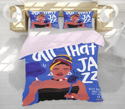 3D Fashion Singer KEP301 Bed Pillowcases Quilt Duvet Cover Luna | eBay ...