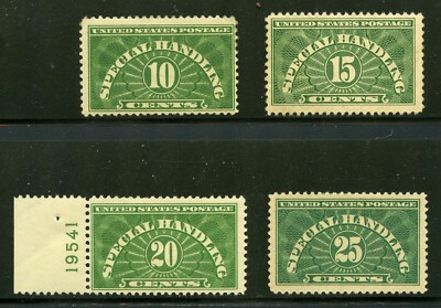 US Scott QE1-4 Special Handling QE1 andQE4 Mint LH. QE2 and QE3 NH | eBay