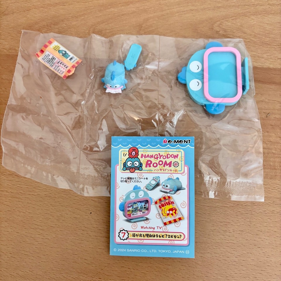 NIB NEW Sanrio Hangyodon Room Re-Ment Miniature Doll Furniture ...