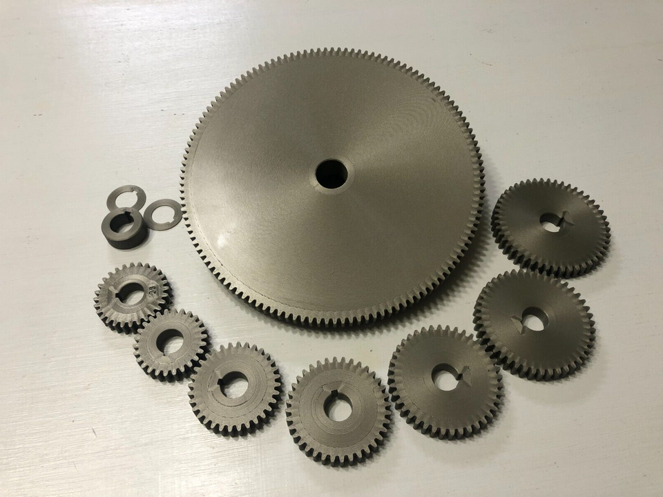 SOUTH BEND 9A/10K METAL LATHE, METRIC 100/127T TRANSPOSING 7 GEAR SET ...