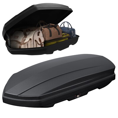 Rooftop Cargo Box Matte 13 Cu. Ft. Car Top Cargo Carrier Storage Box W ...