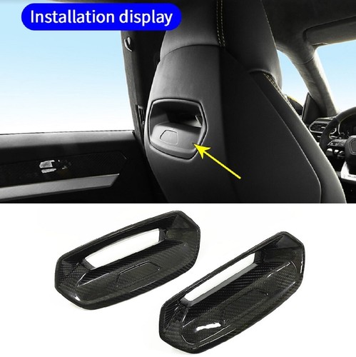 Carbon Fiber Car Seat Back Decorative Frame Cover For Lamborghini URUS ...