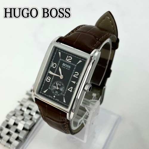 Hugo Boss Square Sumo Seiko Quartz Watch 4cm Case Used | eBay