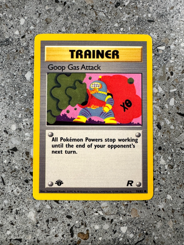 Pokemon TCG Cards 1st Edition Goop Gas Attack 78/82 Team Rocket EXC-NM ...