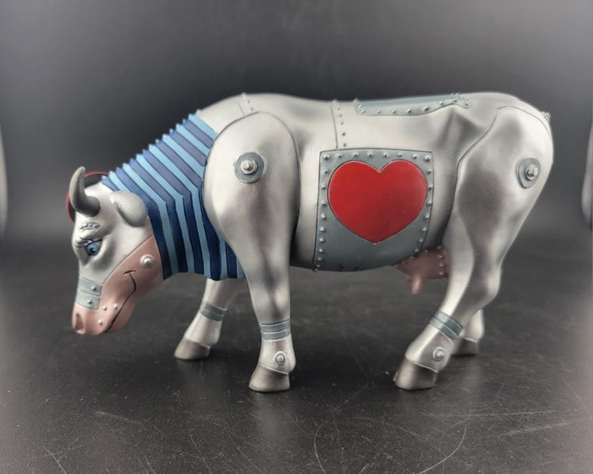 Cow Parade Wizard of Oz Tin Man Cow In Original Box With Tags Oz ...