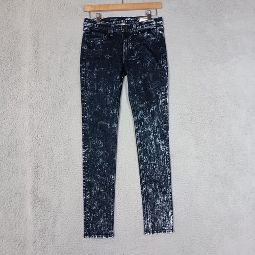 Rag & Bone Jeans Womens 28 Waist Blue Denim Tie Dye Acid Wash Skinny ...