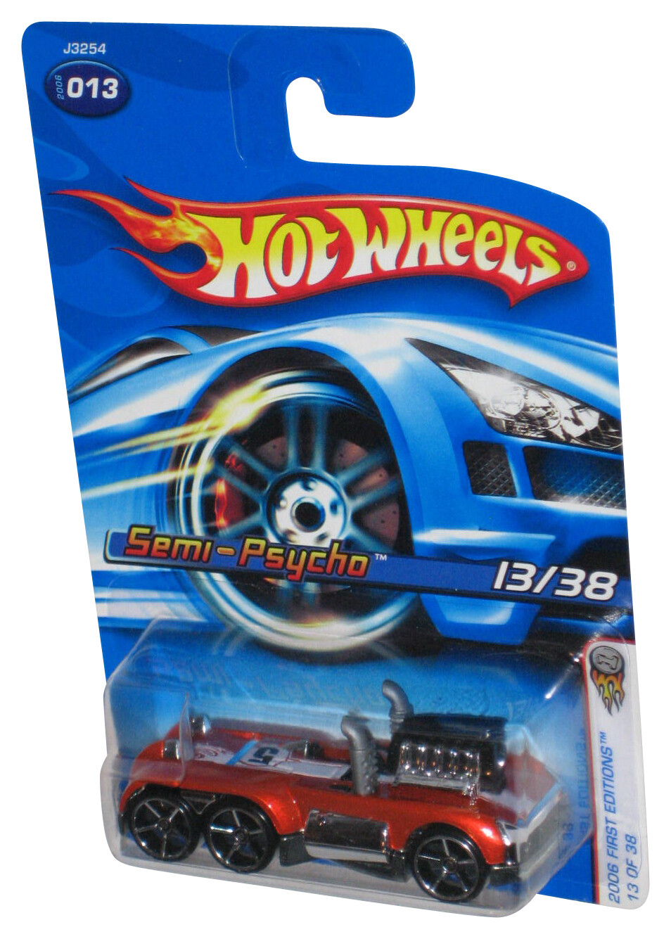 Hot Wheels 2006 First Edition 13/38 (2006) Orange Semi-Psycho Toy Truck ...