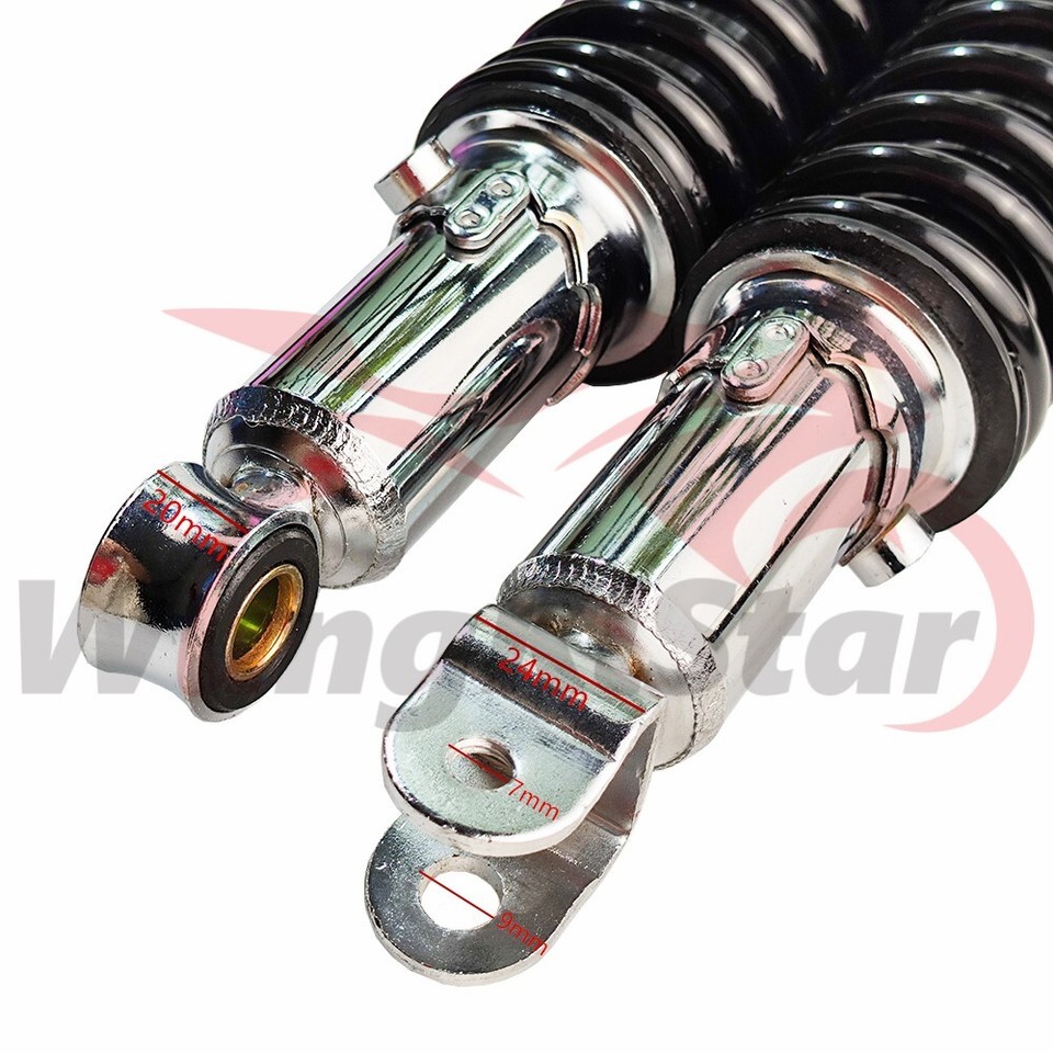 2pcs 415mm/16.33In Suspension Shock Plug Mount 80cc-250cc Rear Shocker ...