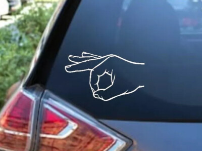 Circle Punch Game Made You Look Vinyl Decal Sticker for Car or Laptop ...