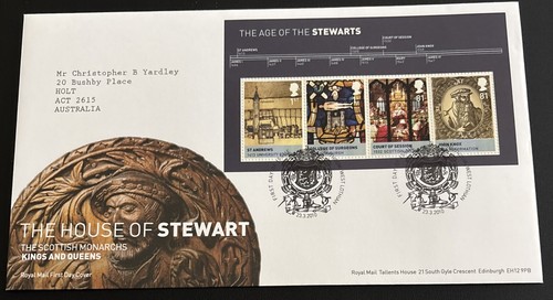 Great Britain FDC 2010 The House Of Stuart Kings And Queen’s M/S | eBay
