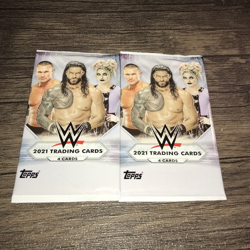 (2) Packs of 2021 Topps WWE Trading Cards-4 Card Pack------Factory ...
