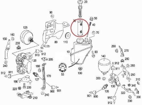 Mercedes W215 W220 W221 W230 Hydraulic Suspension Filter Genuine ...