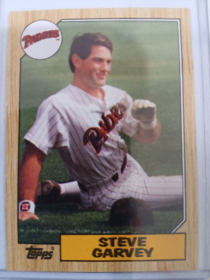 STEVE GARVEY PADRES 1987 TOPPS BASEBALL CARD #100 | eBay