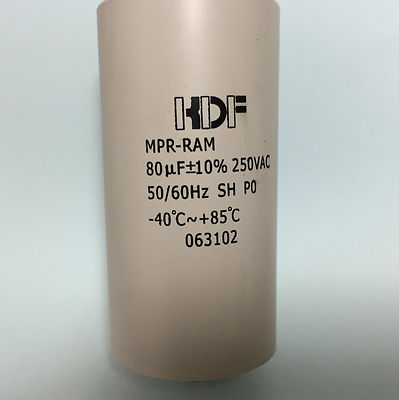 80uF 250VAC Capacitor suits light fluorescent with leads and stud 80mfd ...