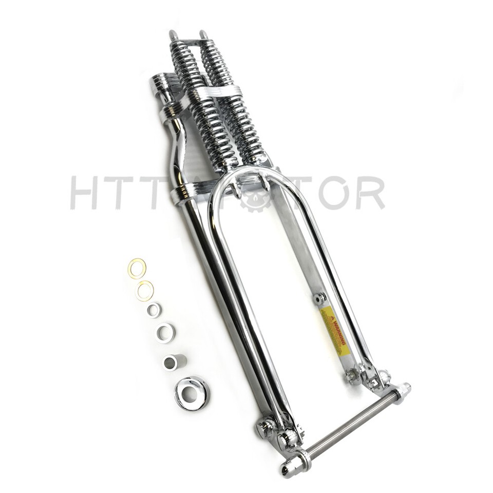 22" Stock Chrome Narrow Glide Springer Front End w/ Axle Kit For Harley ...