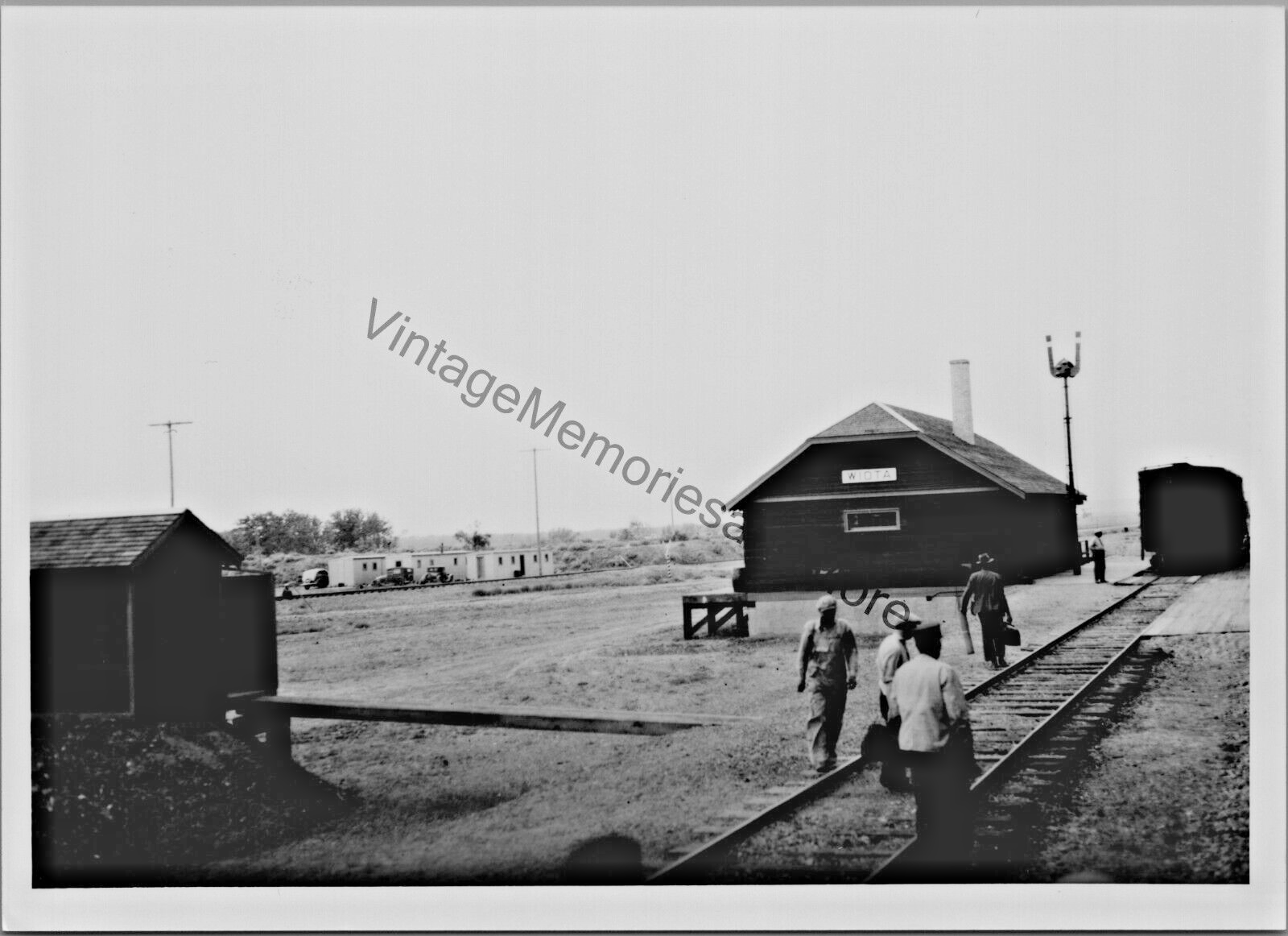 Vintage Wiota, Wisconsin Train Station 5" x 7" Real Photo T2-250 | eBay
