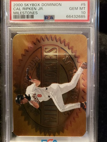 2000 Skybox Dominion Cal Ripken Jr #5 Milestones Psa 10 Gem Mint pop 4 ...