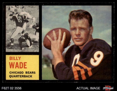 1962 Topps #13 Bill Wade Bears Vanderbilt 8 - NM/MT | eBay