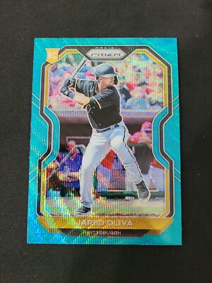 Jared Oliva Rookie Aqua Wave 2021 Panini Prizm | eBay
