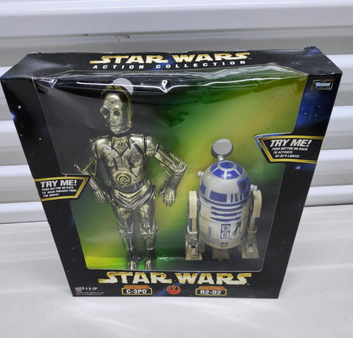 R2-D2 C-3PO Electronic 1998 STAR WARS Action Collection 12" 1/6 MIB NEW ...