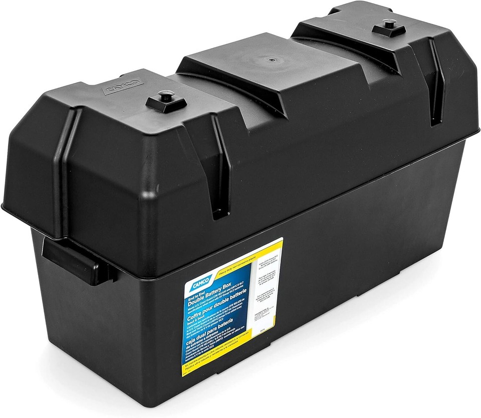Double Battery Box Safely Store Rv Automotive Marine Battery Corrosion ...