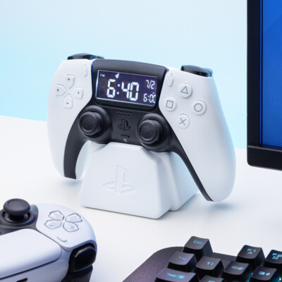 Playstation PS5 Kids Digital Alarm Clock LED Battery Time Night Light ...