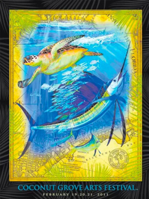 2011 COCONUT GROVE ARTS FESTIVAL - CGAF - FLORIDA - ORIGINAL MINT ...