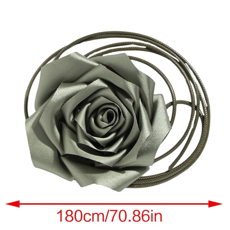 Large Flower Waist Rope for Women Girl Elastic Waist Strap Waist ...