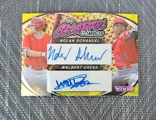 2023 Leaf Vivid Nolan Schanuel Walbert Urena Dual Auto Angels 9/10 | eBay