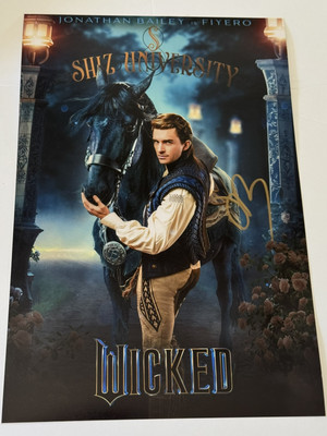 Jonathan Bailey Signed Autographed Photo (8x12 inches) - WICKED | eBay