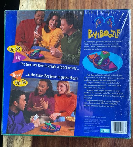 Bamboozle Board Word Game by Parker Brothers Vintage 1997 NEW SEALED ...